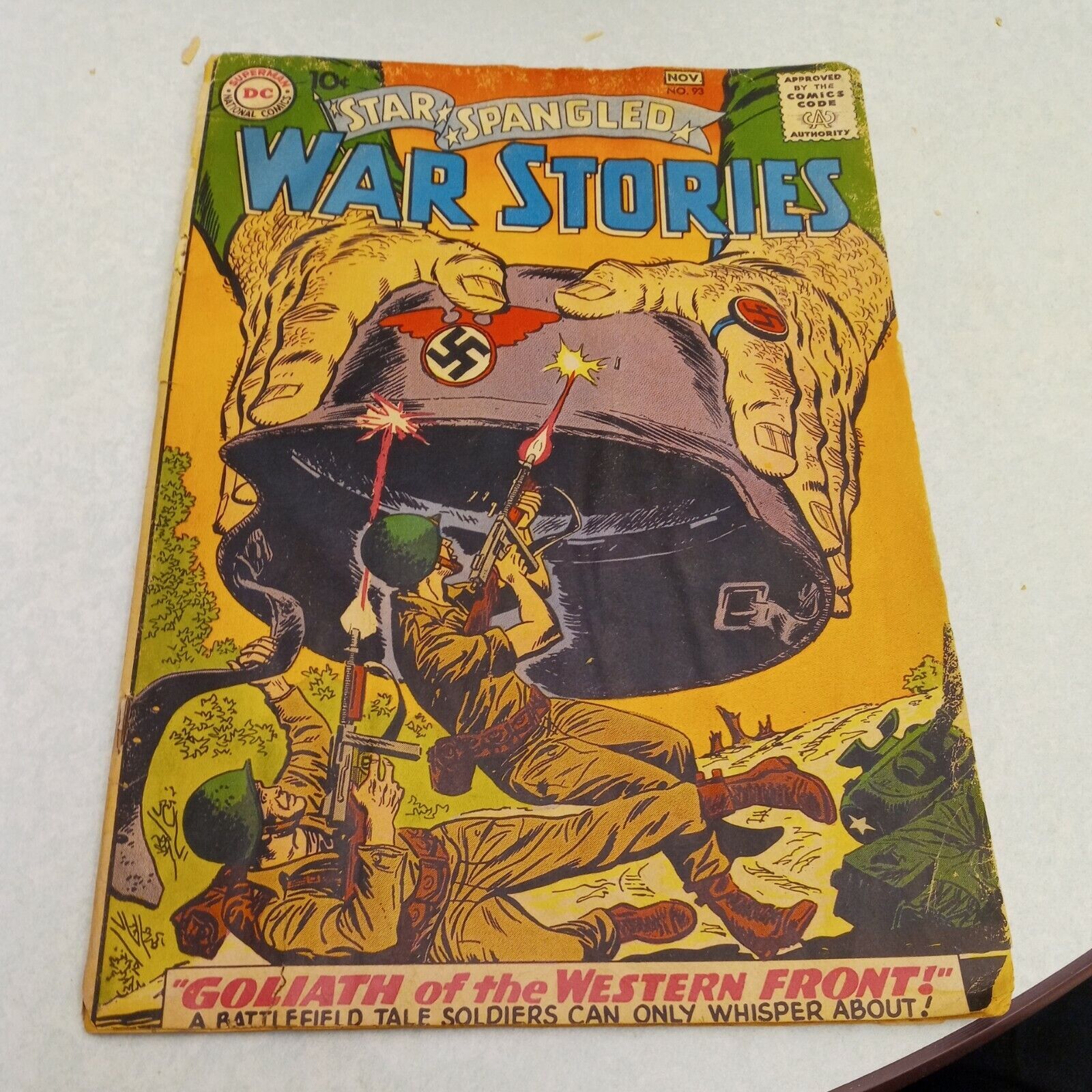 Star Spangled War Stories 93 Nov 1960 DC comics 1st Goliath of the ...