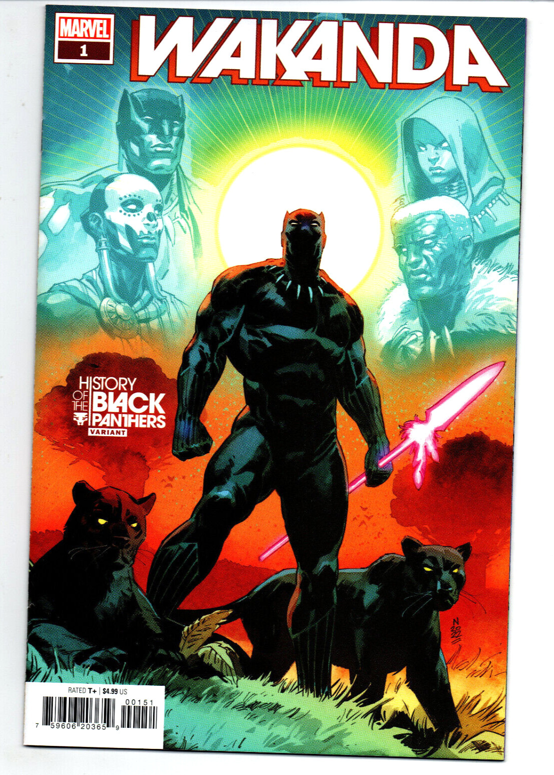 Wakanda #1 - 1:25 Klein History of the Black Panthers Variant - 2022 ...