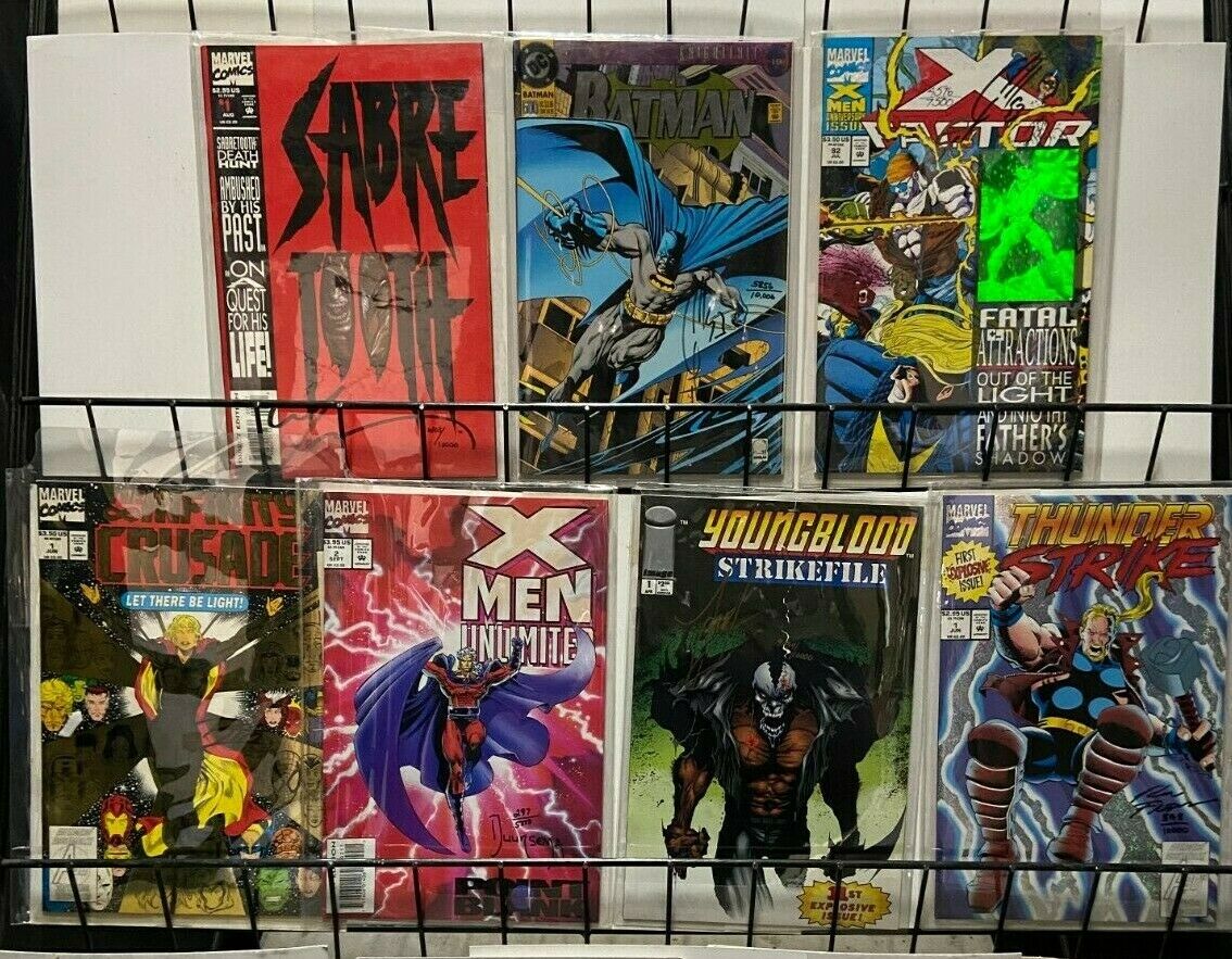 DYNAMIC FORCES SIGNED 90s COMIC COLLECTION! 7 BOOKS! Batman 500 ...