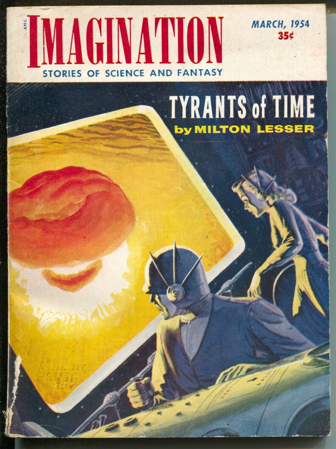 Imaginación 3/1954 - Greenleaf-Bomba Atómica-Pulp Fiction-Hunter-Nourse ...