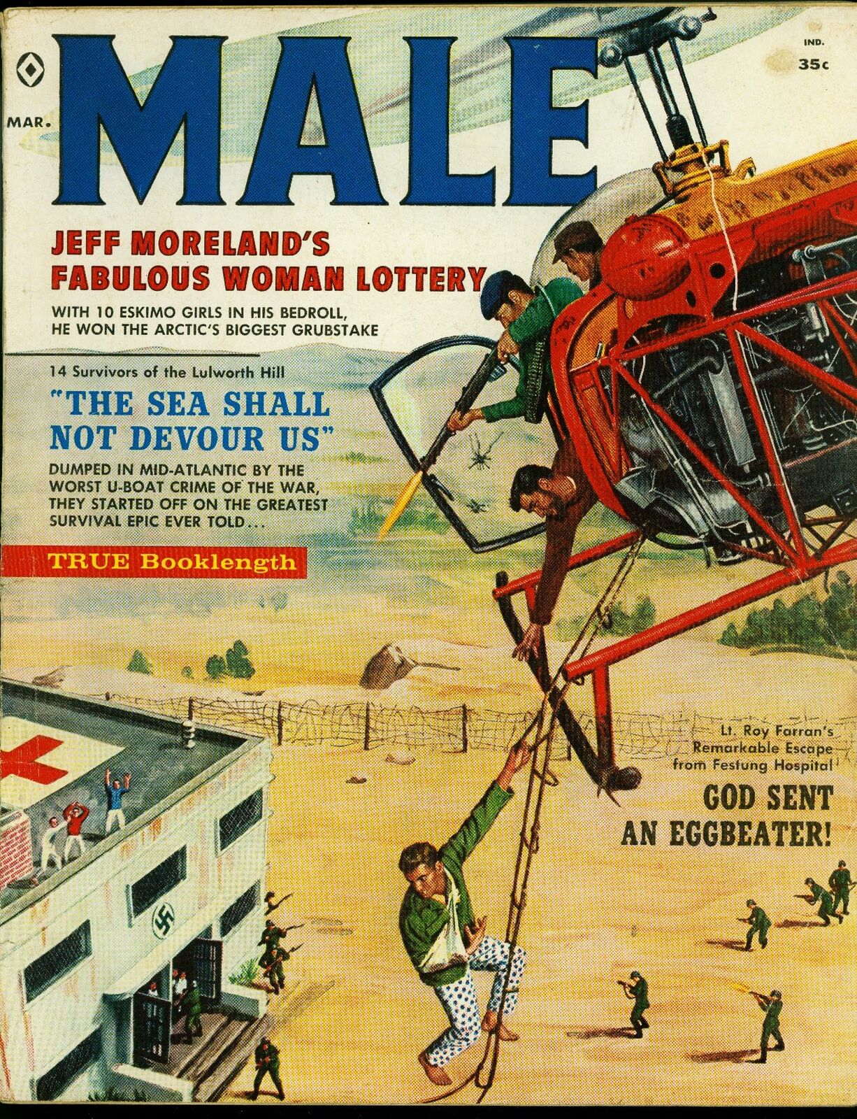 Male Pulp Magazine March 1960- Nazi cover- Claudia Cardinale VG | Comic ...