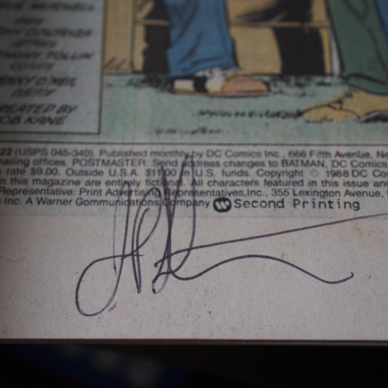 Batman 422 (1988) VF Signed by Jim Starlin! | Comic Books - Copper Age ...