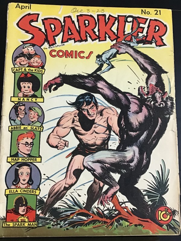 Sparkler Comics #21 (1943) K. The Spark Man!!! | Comic Books - Golden ...