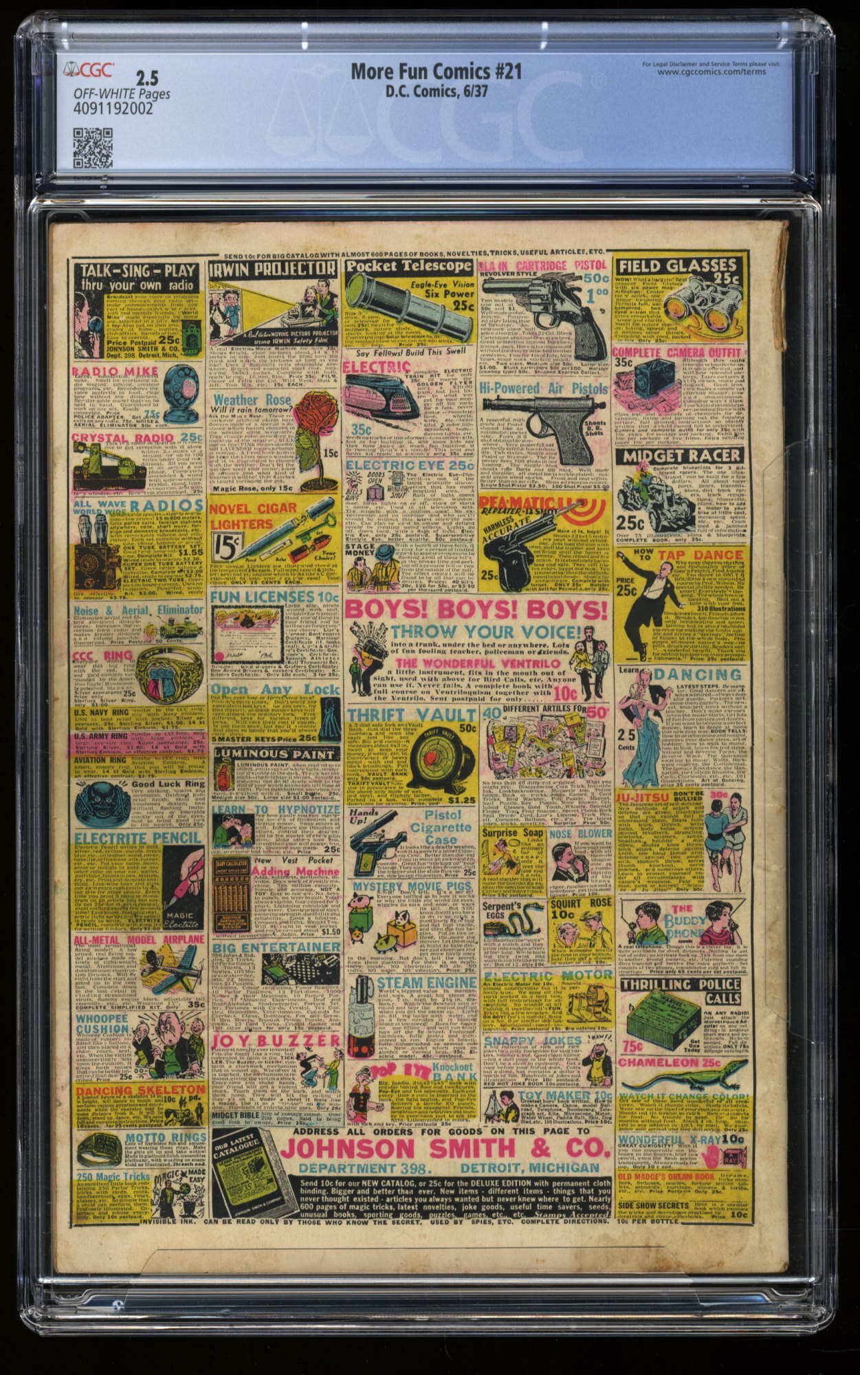 More Fun Comics #21 CGC GD+ 2.5 Off White Doctor Occult Story! | Comic ...