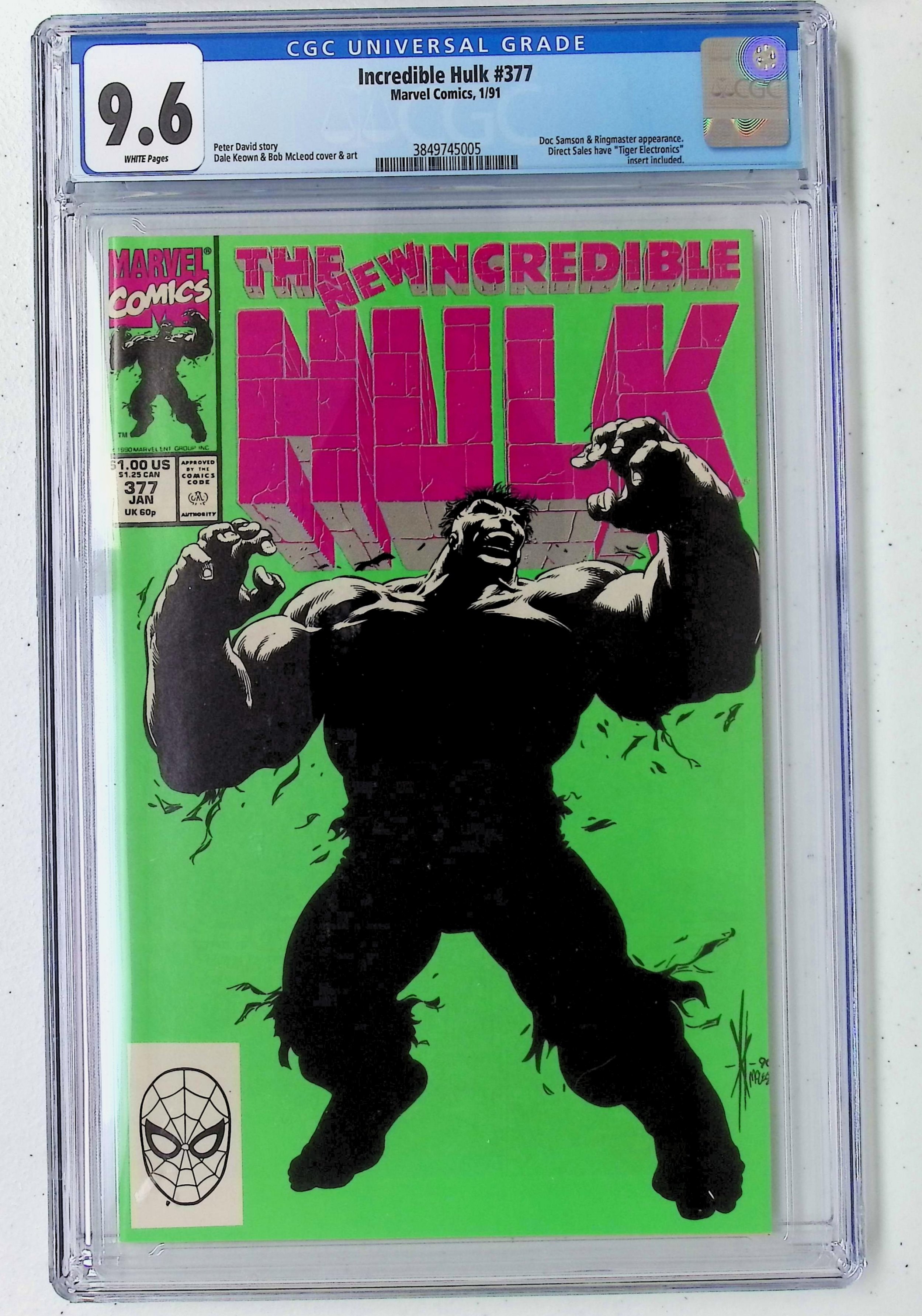 The Incredible Hulk #377 (1991) Hulk [Key Issue] | Comic Books - Copper ...