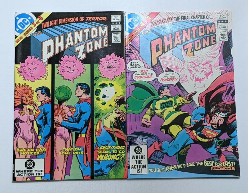 Phantom zona #1-4 (1982, corriente directa) Muy Fino/casi nuevo y sin ...