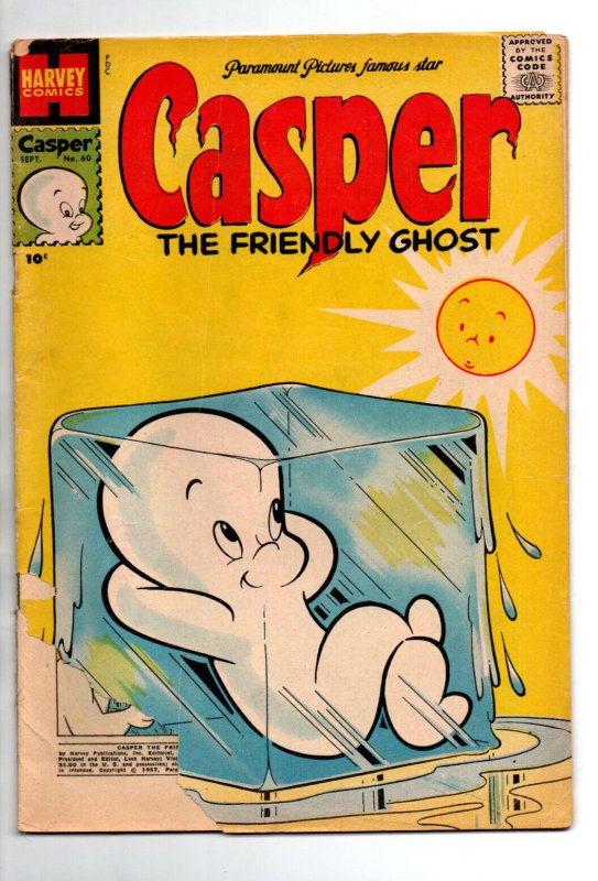 Casper The Friendly Ghost #60 - Wendy - Harvey - 1957 - FR/GD | Comic ...
