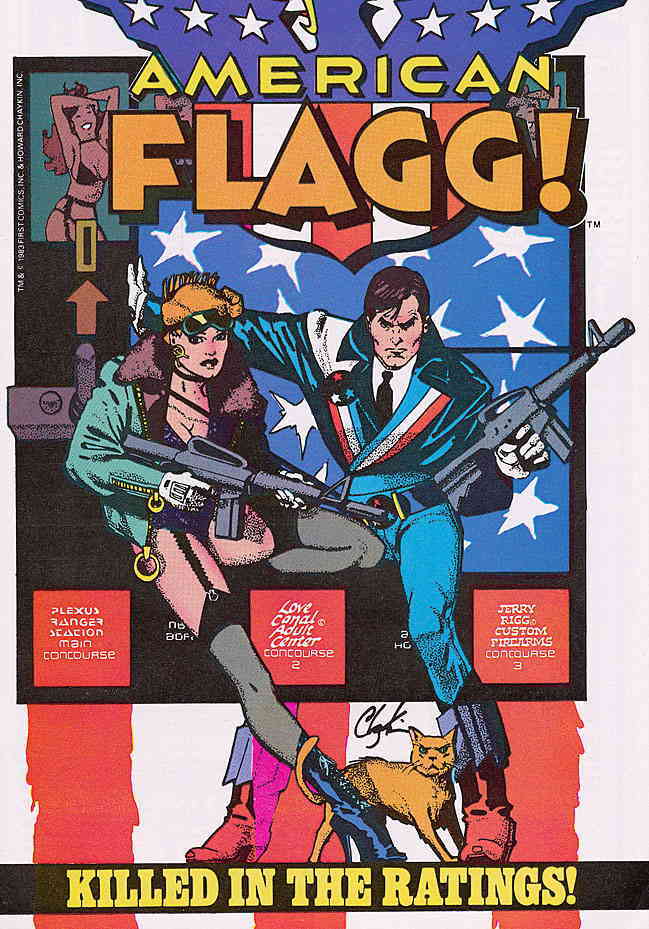 American Flagg #3 VF ; First | Howard Chaykin | Comic Books - Bronze ...