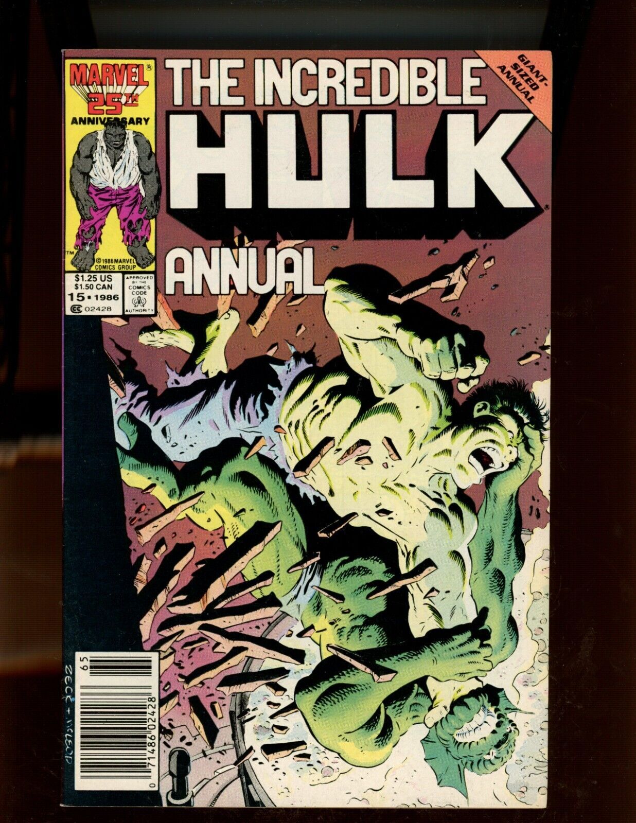 Incredible Hulk Annual #15 - Mike Zeck Cover Art. Newsstand. (8.5/9.0 ...