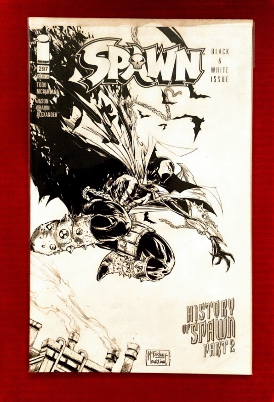 Spawn #297 Black and White Variant Cover Near Mint BUY Spawn Comics ...
