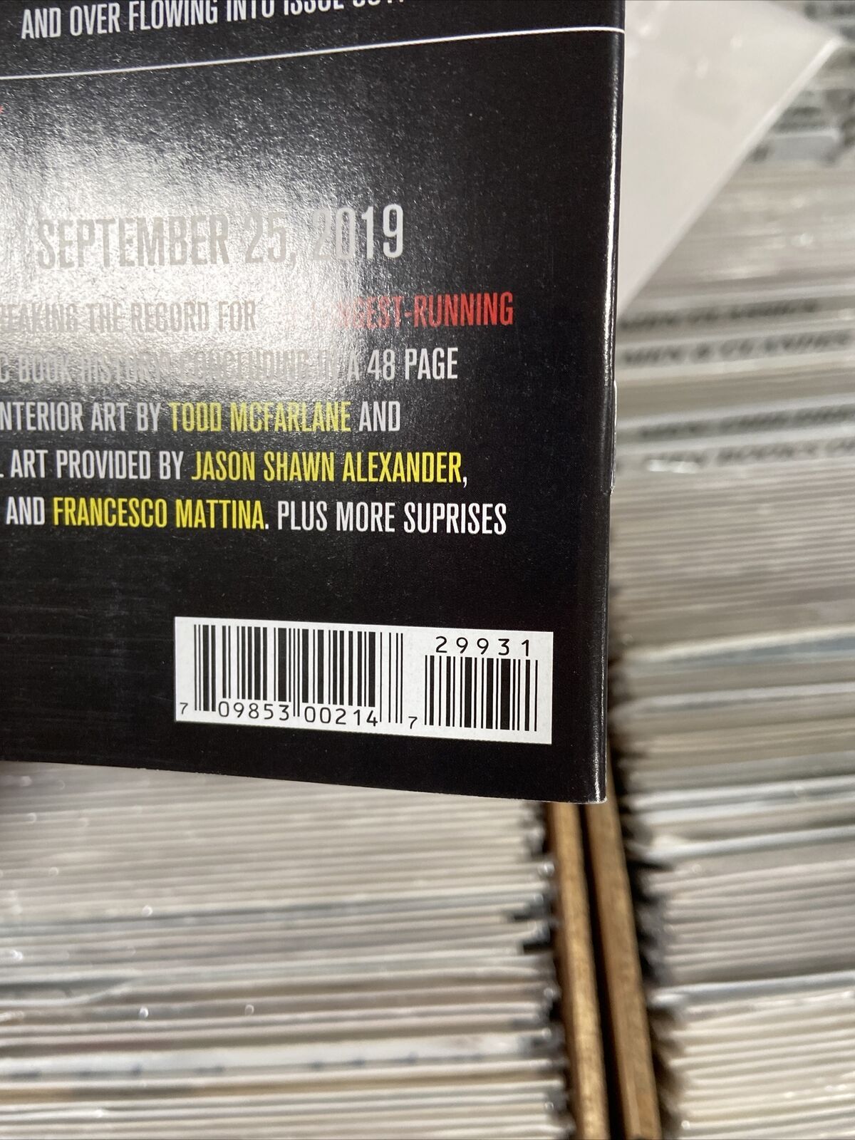 Spawn #299 (Image 1992) Todd McFarlane Spider-Man Homage B&W Sketch ...