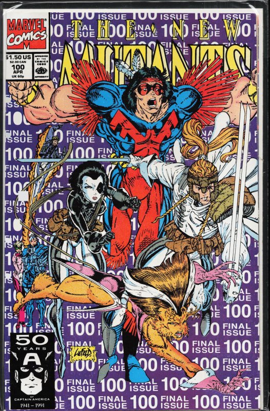 The New Mutants #100 Direct Edition (1991) New Mutants [Key Issue ...