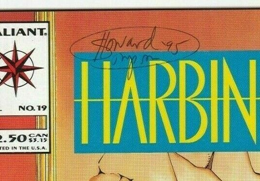 Harbinger #19 July 1993 Valiant Howard Simpson Signed Autograph | Comic ...