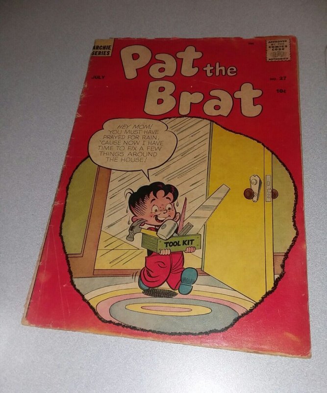 PAT THE BRAT 1958 ARCHIE COMICS #27 Comic Book cartoon kids humor teen ...