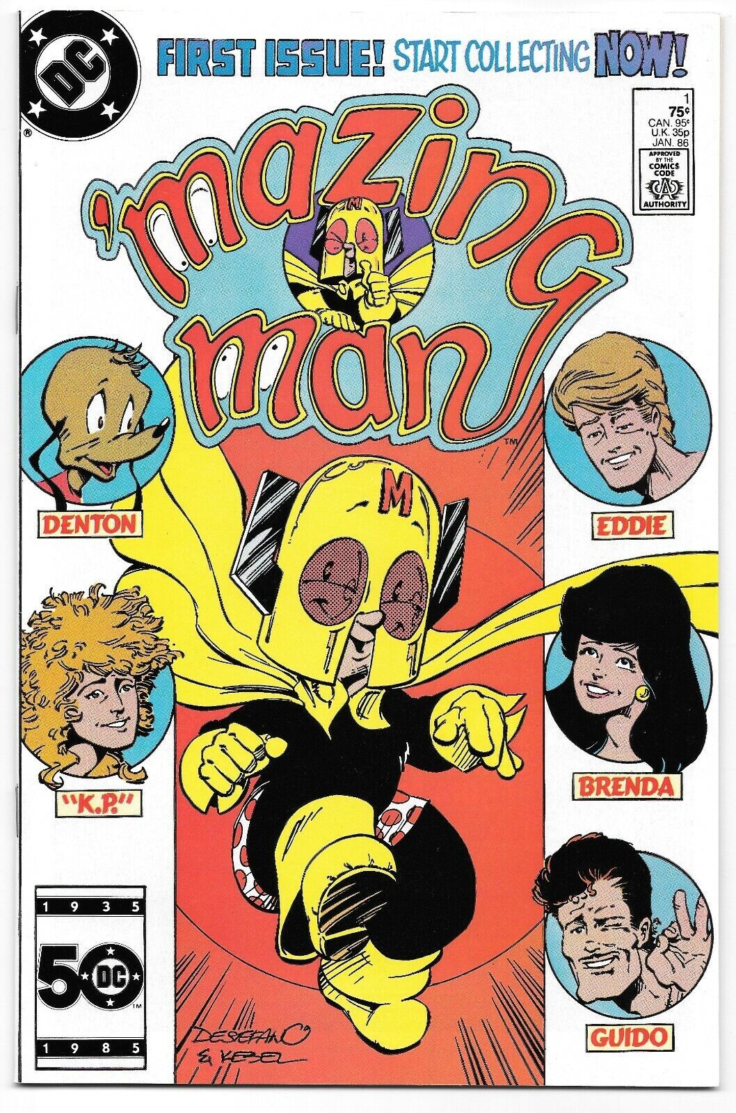 'Mazing Man #1 (01/1986) DC Comics 1st Appearance TV Show Bold & Brave ...