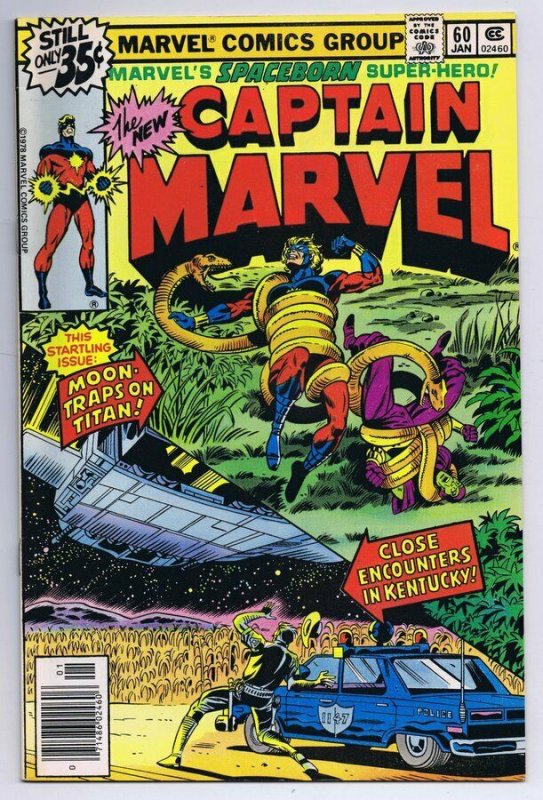 Captain Marvel #60 ORIGINAL Vintage 1978 Marvel Comics | Comic Books ...