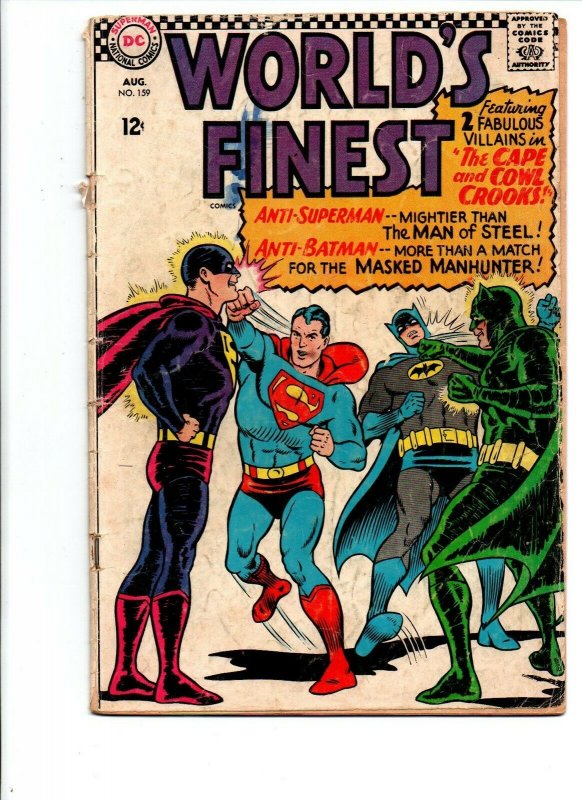 World's Finest #159 - Batman - Superman - 1966 - (-Good) | Comic Books ...