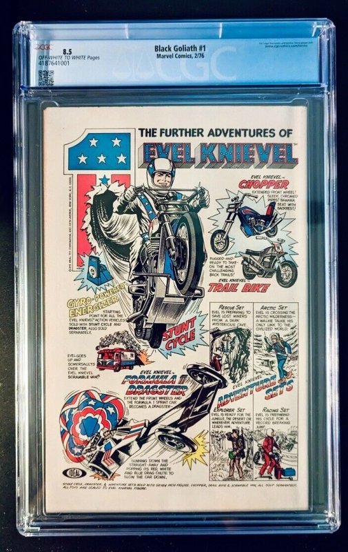 Black Goliath #1 Origin Retold 1976 CGC 8.5 Coming to The Silver Screen ...