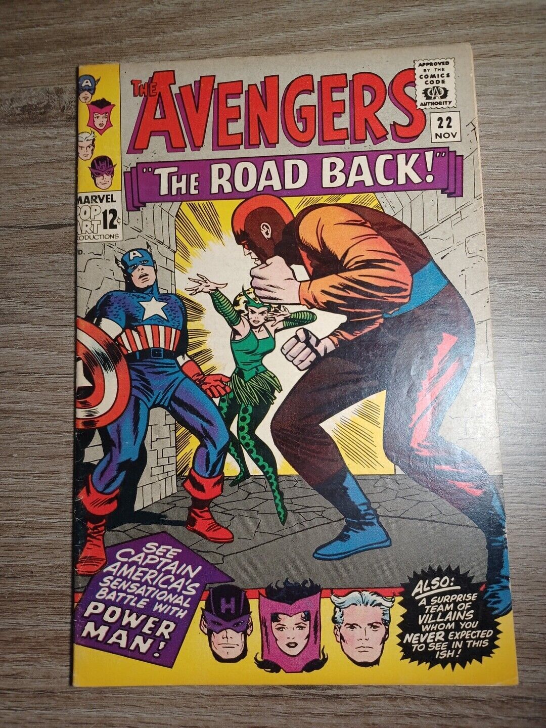 Avengers #22 VF Wally Wood, 2nd Power Man KEY ISSUE Marvel Comics c117 ...