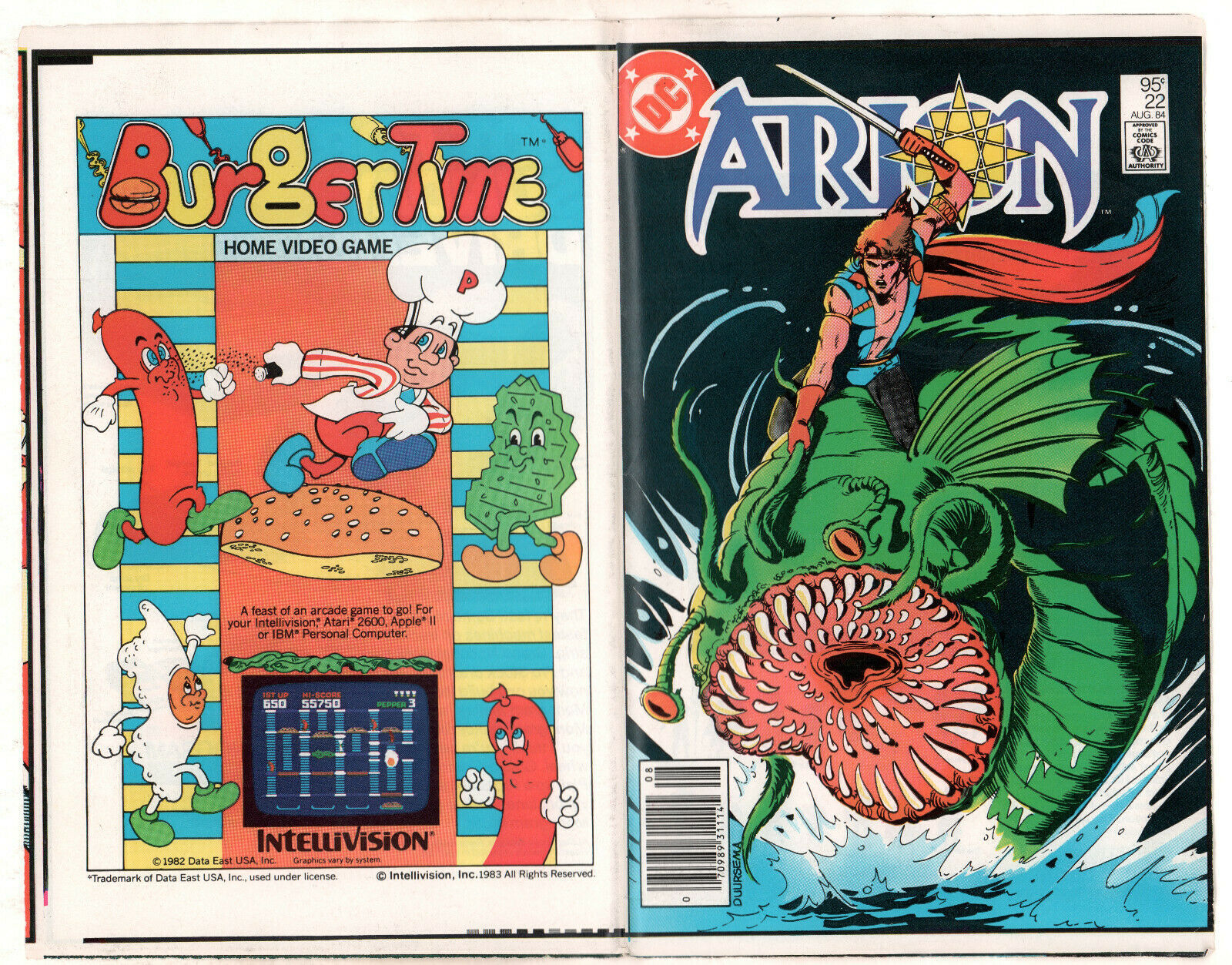 Arion, Lord of Atlantis #22 Unused Comic Book Cover Joe Kubert's File ...