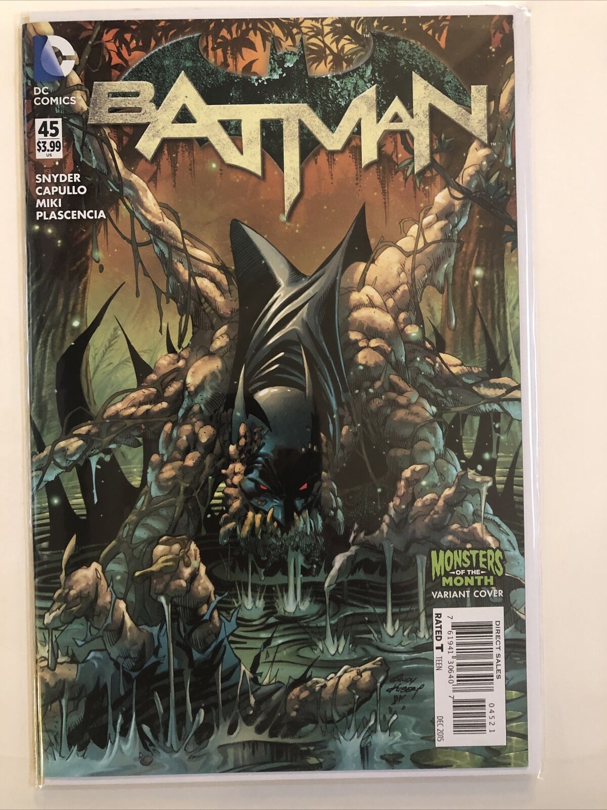 Batman #45 (2015 DC) Andy Kubert Monsters of the Month Variant Cover ...