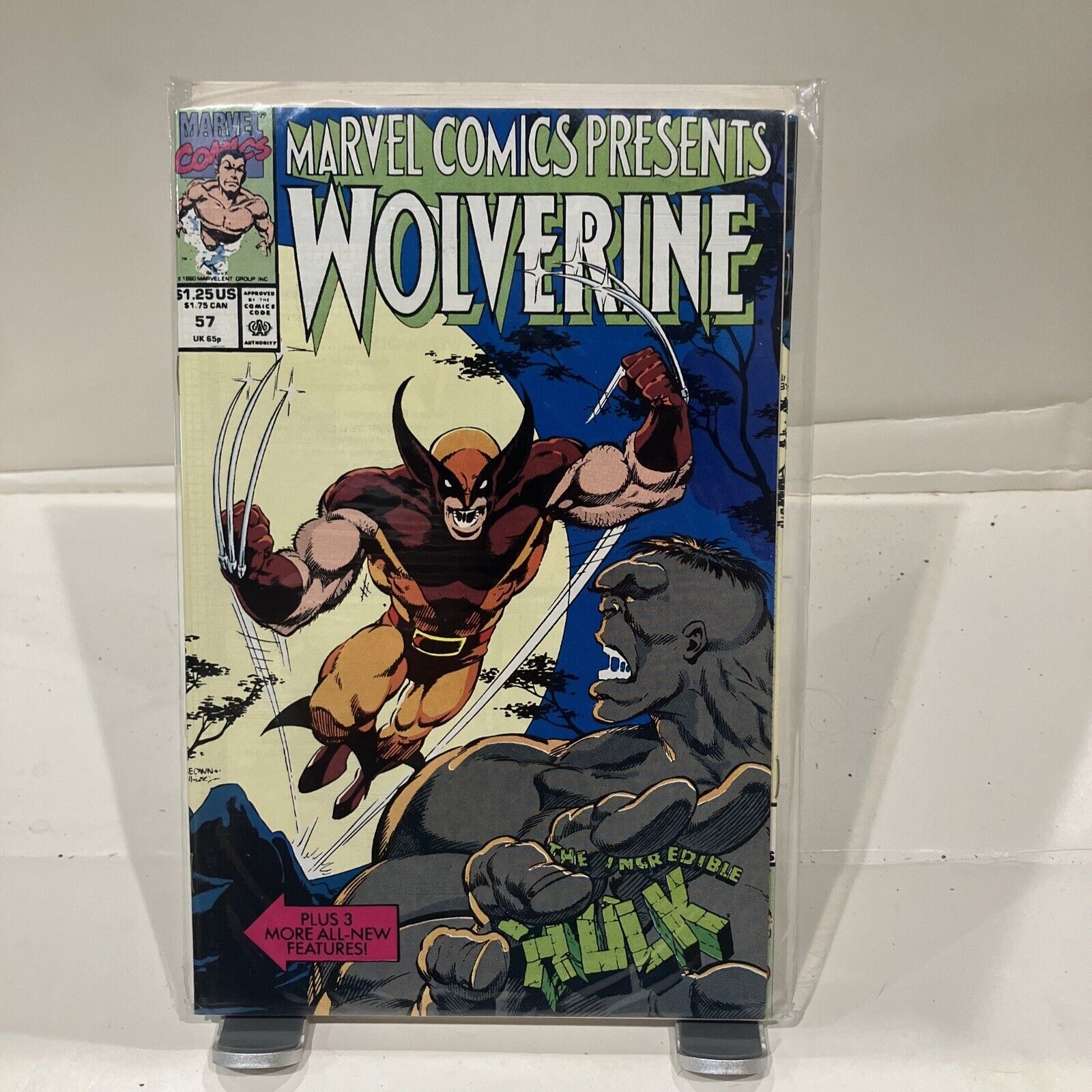 Wolverine - Marvel Comics Presents #57 NM VS. the Hulk - Marvel 1990 ...
