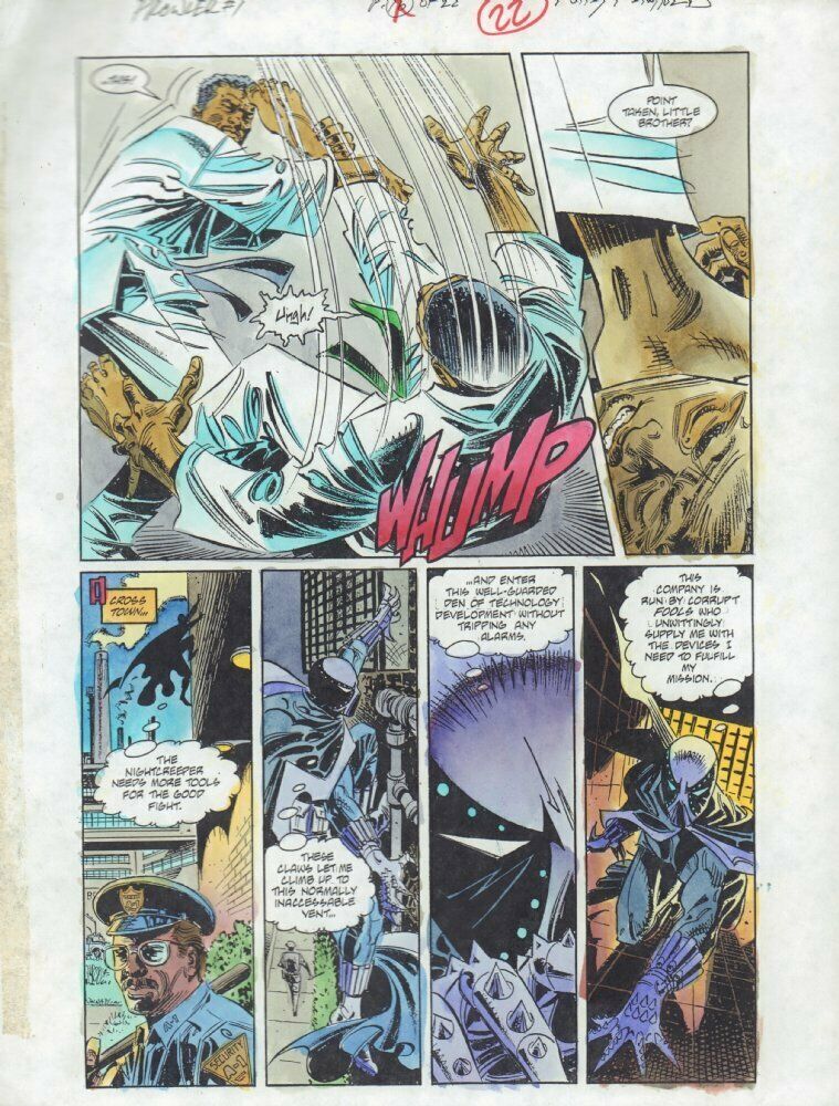 The Prowler #1 p.22 Color Guide Art - Martial Arts Splash by John ...