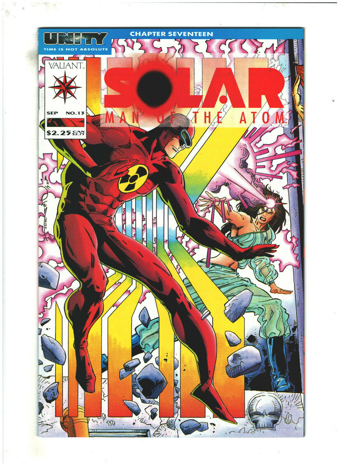Solar, Man of the Atom #13 NM- 9.2 Valiant 1992 Jim Shooter Unity pt.17 ...