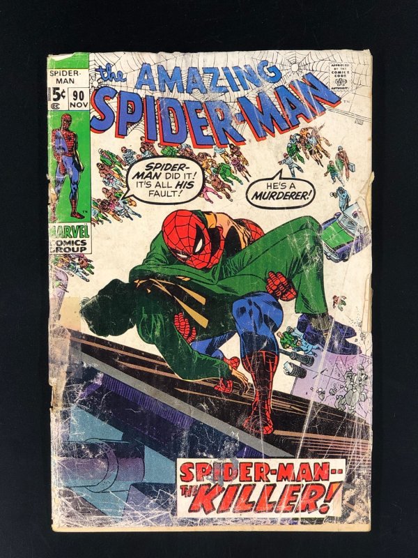 The Amazing Spider-Man #90 (1970) PR Death of Captain George Stacy ...