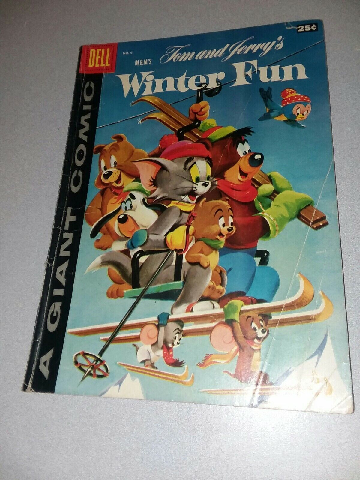 Mgms TOM and Jerry Winter FUN #6 Dell Giant Comics 1957 Early Silver ...