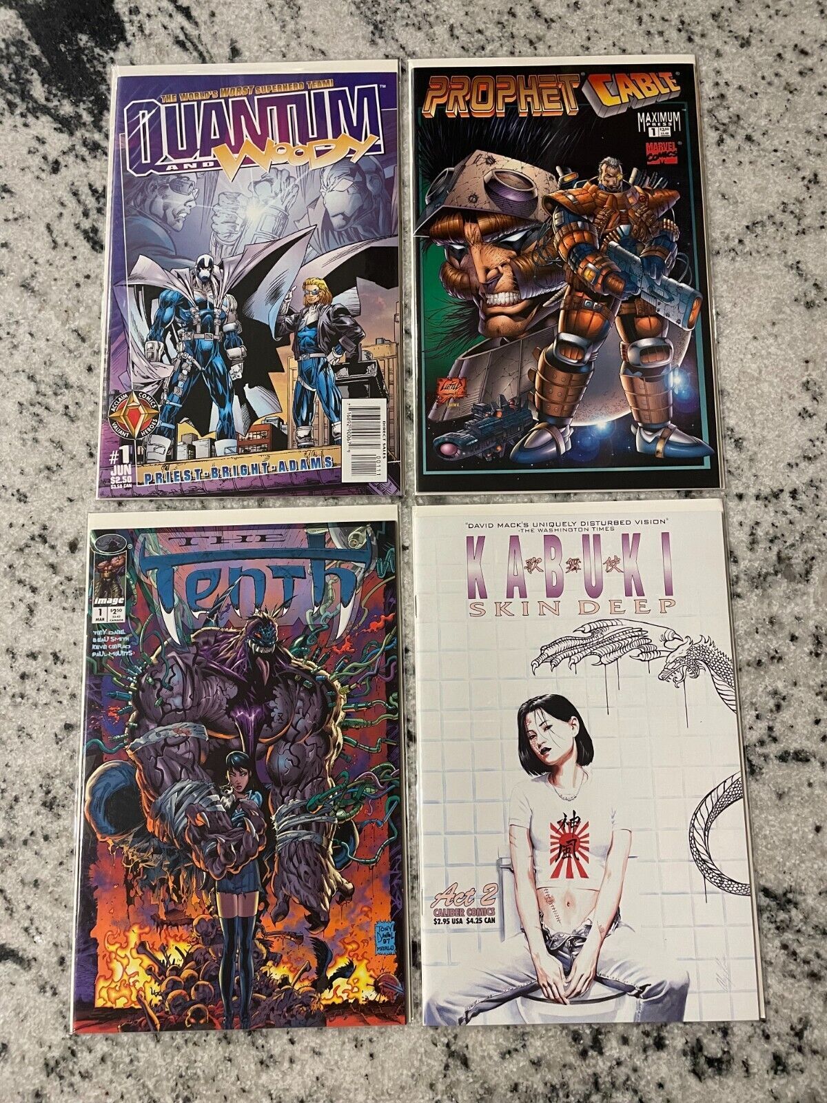 4 Comics Kabuki Skin Deep 2 + Tenth # 1 + Cable # 1 + Quantum Woody # 1 ...