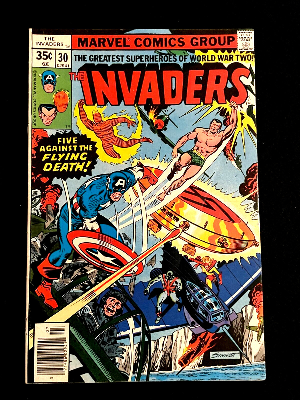 The Invaders #30 1978 - Captain America/Sub-Mariner/Human Torch | Comic ...