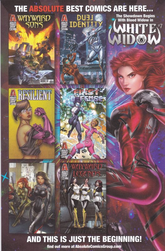 Absolute Comics White Widow #6 Jenna Powell Sketchup Variant NM | Comic ...