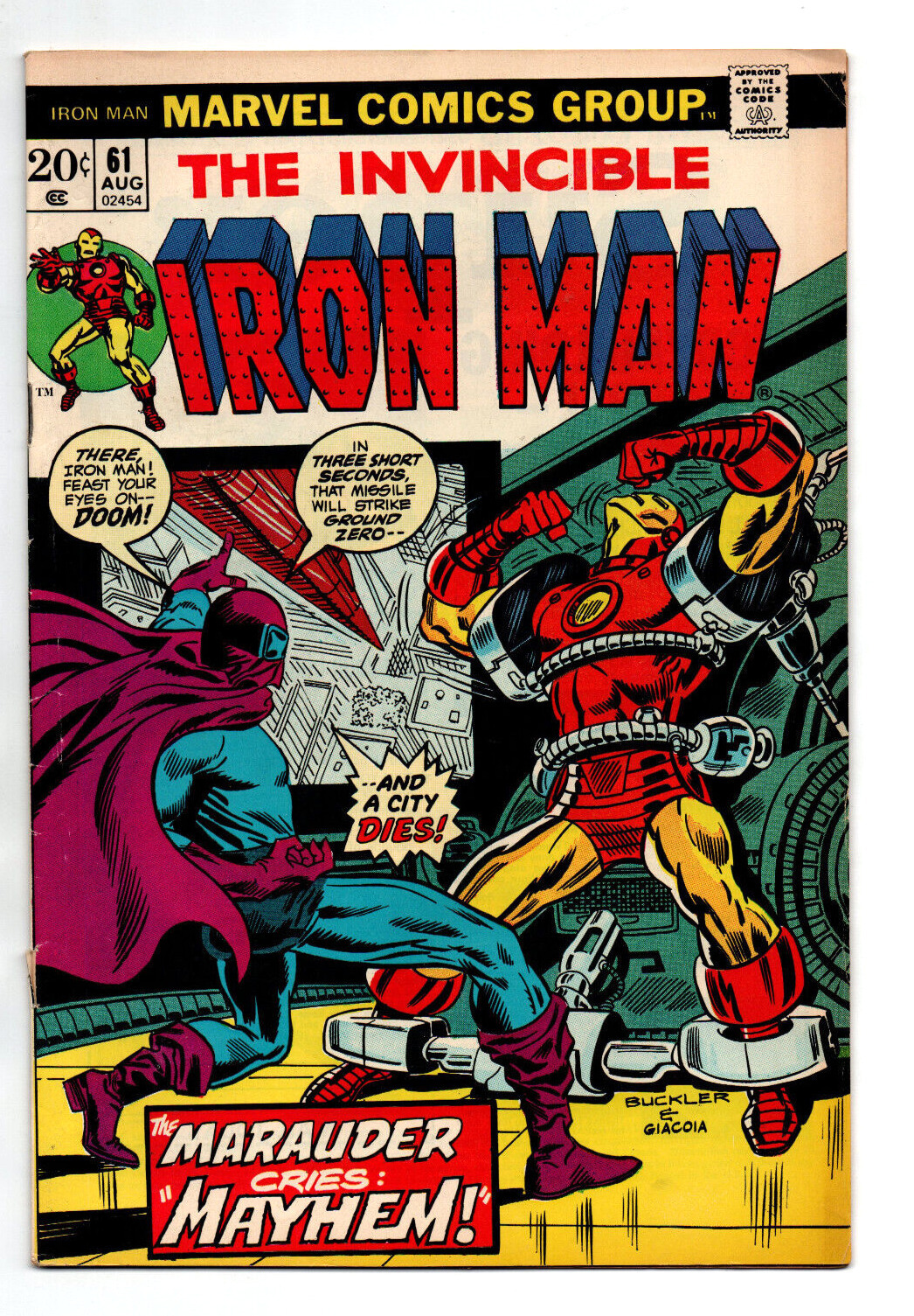 Invincible Iron Man #61 - 1973 - FN | Comic Books - Bronze Age, Marvel ...