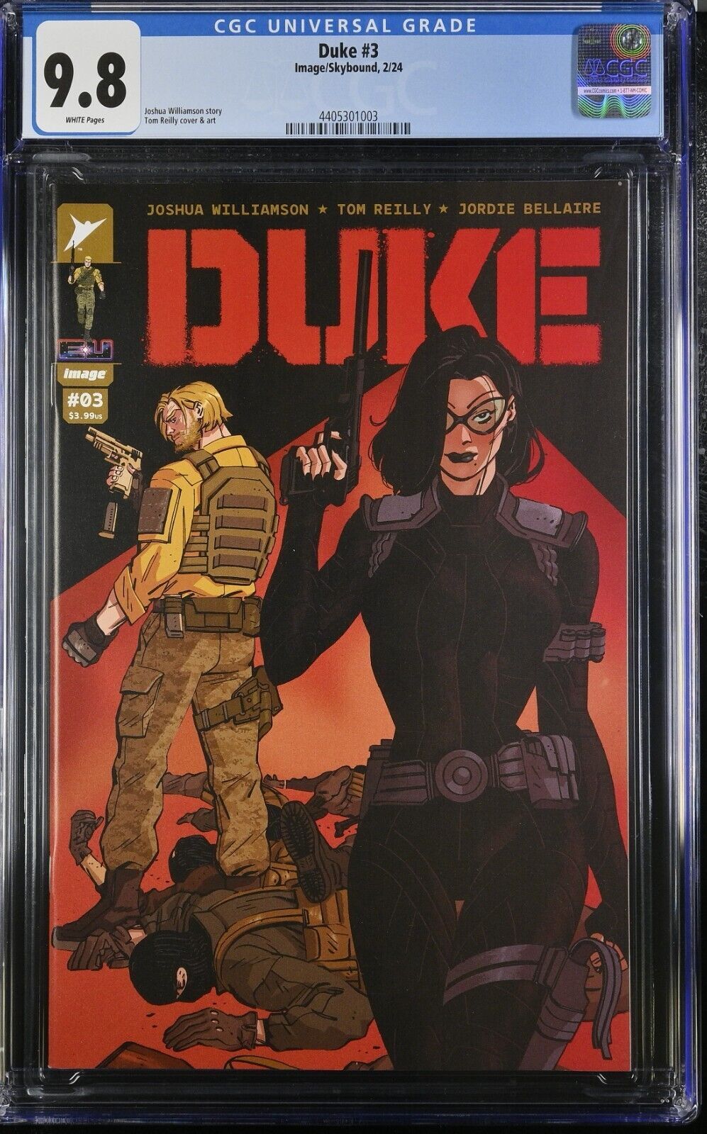 Duke #3 CGC 9.8 Tom Reilly Cover A Baroness Image 2024 GI Joe ...