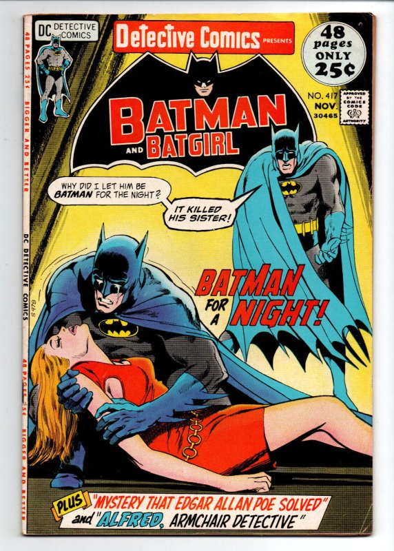 Detective Comics #417 - Batman - Batgirl - Neal Adams - 1971 - FN/VF ...