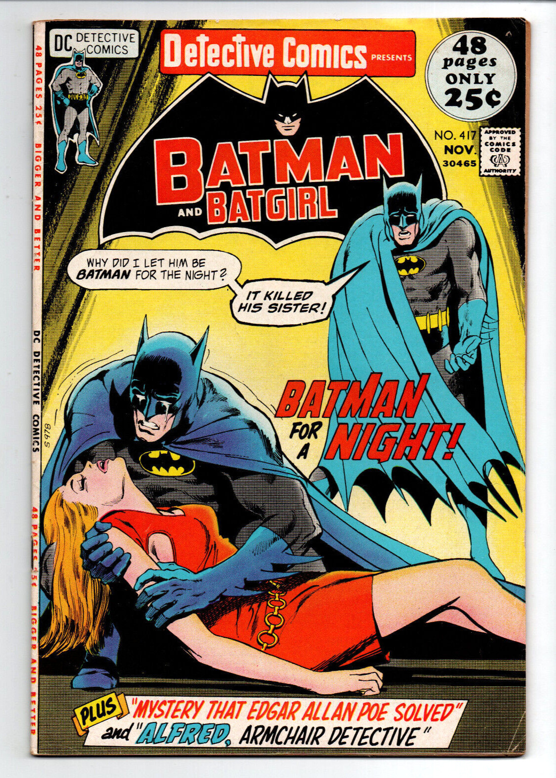 Detective Comics #417 - Batman - Batgirl - Neal Adams - 1971 - FN/VF ...