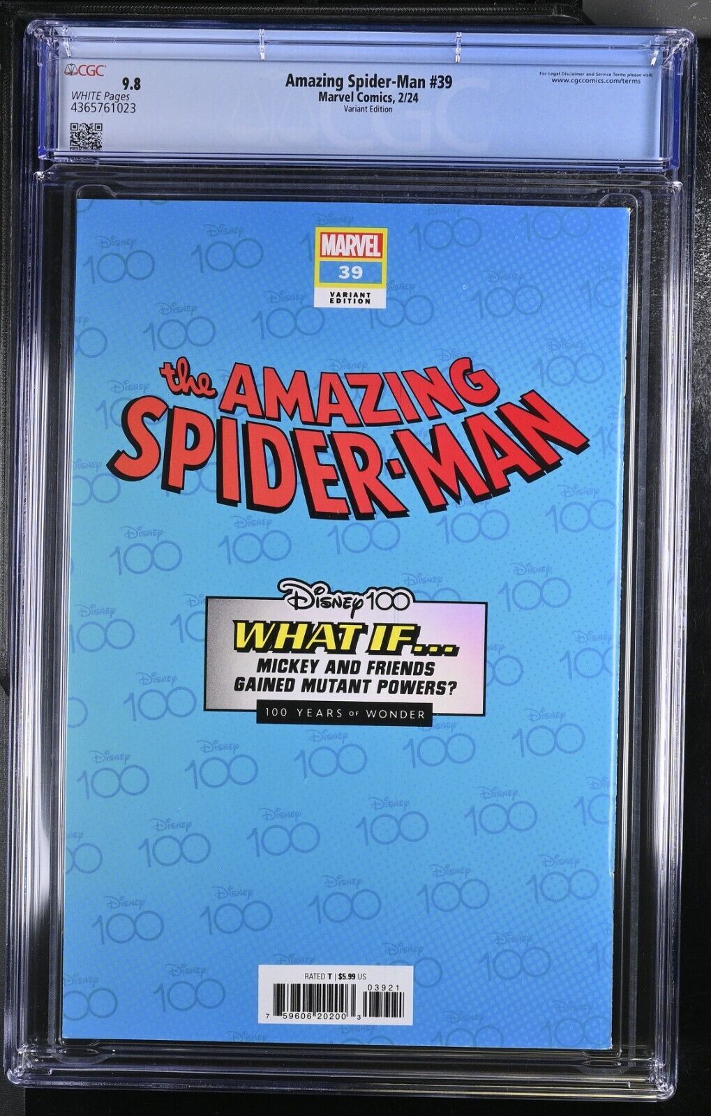 Amazing Spider-Man 39 CGC 9.8 Disney 100 Jim Lee X-Men 1 1991 Homage ...