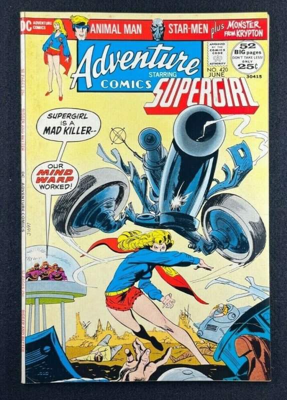 Adventure Comics (1938) #420 VF- (7.5) Classic Bob Oskner Tank Cover ...
