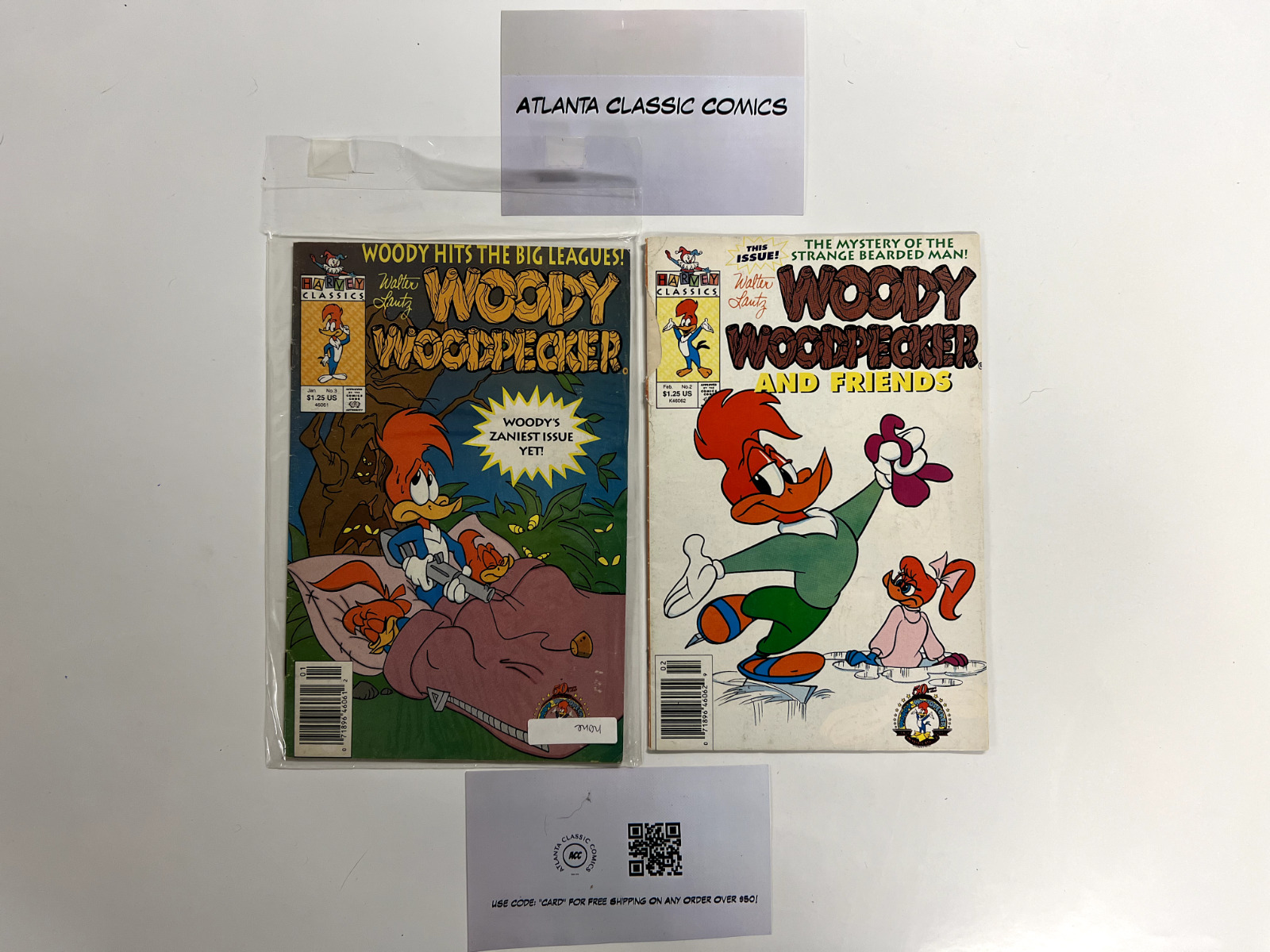 2 Woody Woodpecker Harvey Classics Comic Books # 2 3 92 JS22 | Comic Books - Modern Age, Harvey ...