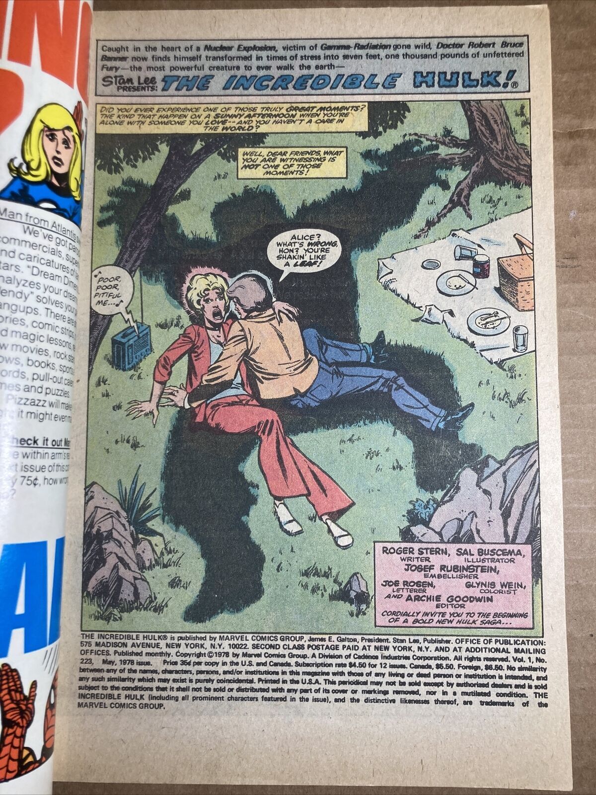 Incredible Hulk 223 Marvel 1978 FN | Comic Books - Bronze Age, Marvel ...