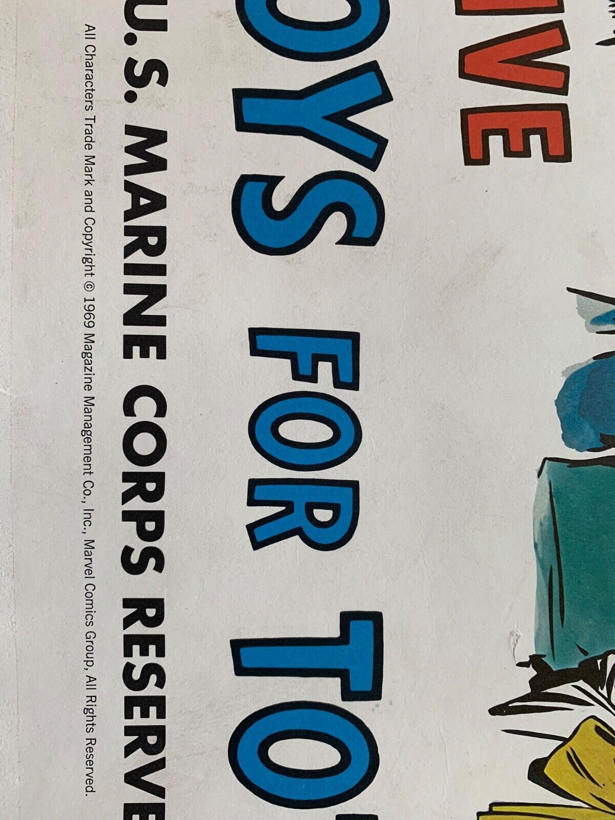 Vintage 1969 Jack Kirby Marvel Superheroes Toys for Tots Poster ...