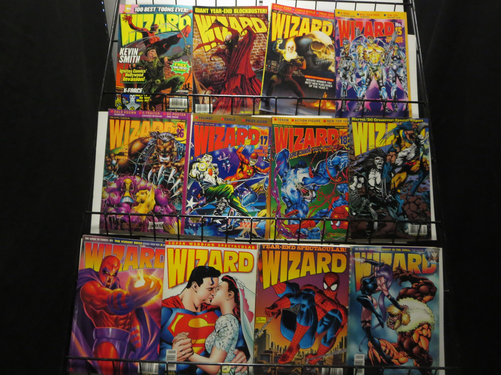 Wizard Magazine lot of 46 + Hero + Overstreet Fan + Cavalcade Catalog ...