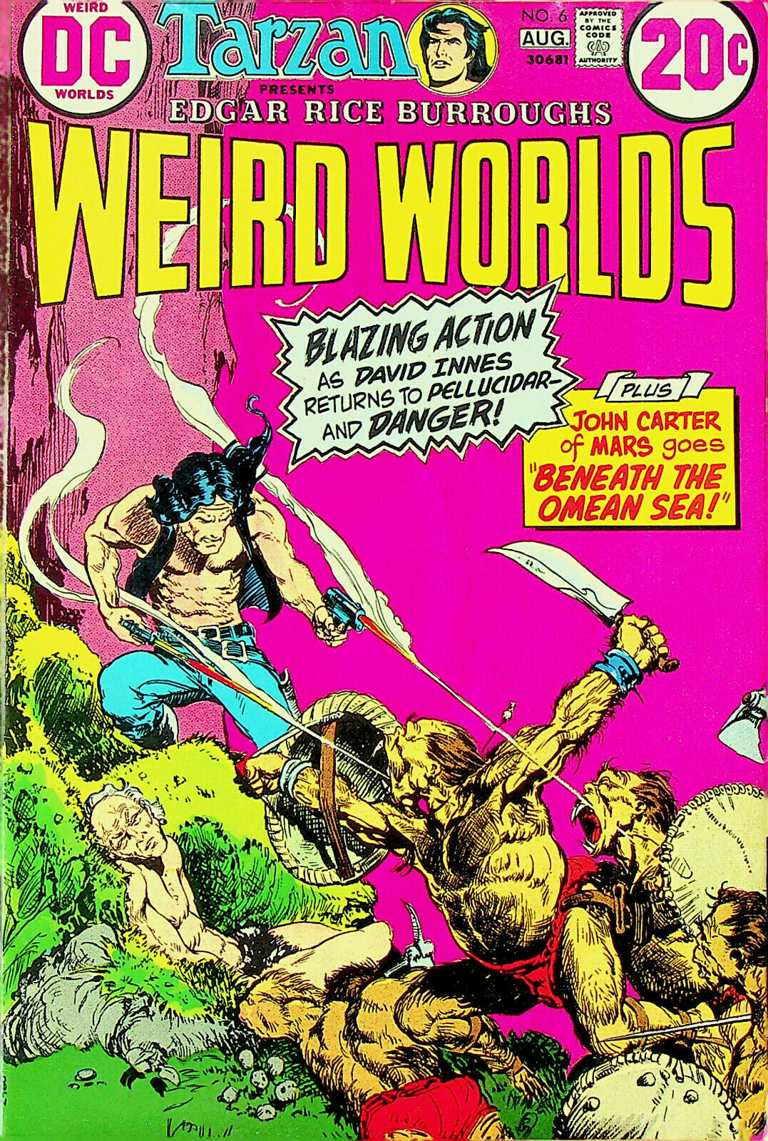 Weird Worlds - Tarzan No. 6 (Jul-Aug 1973, DC) - Very Fine | Comic ...