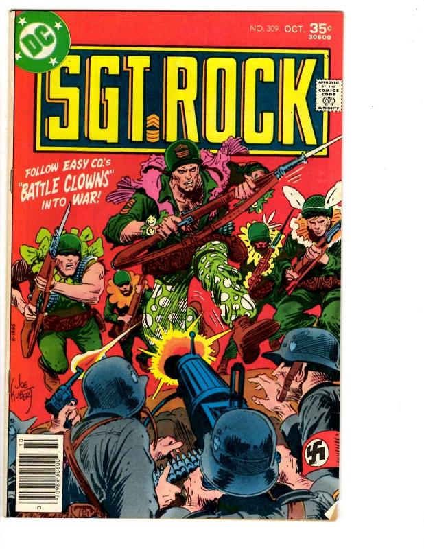 5 Sgt. Rock DC Comic Books # 307 308 309 310 311 World War II Easy ...