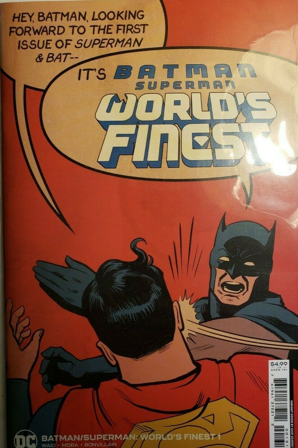 Batman Superman Worlds Finest #1 - Batman & Superman Battle Slap ...
