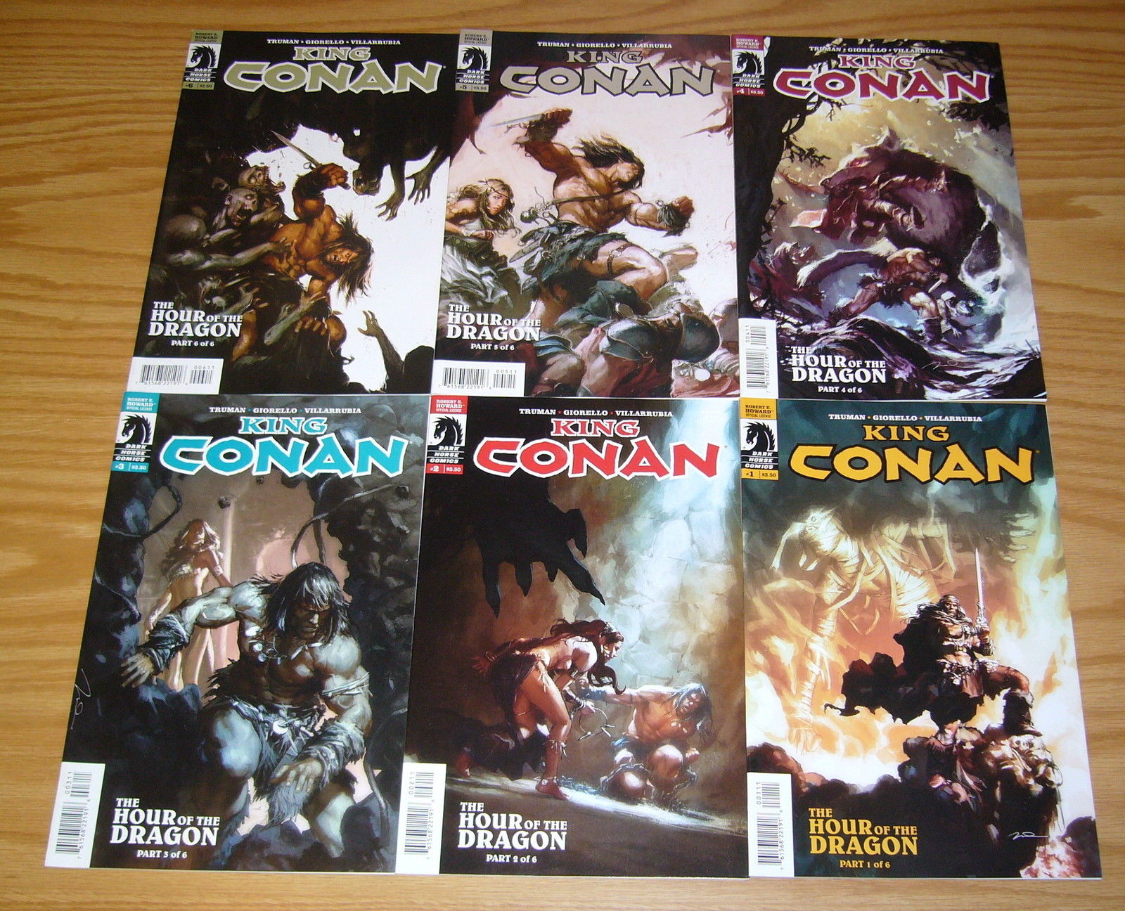 King Conan: the Hour of the Dragon #1-6 VF/NM complete series - tim ...