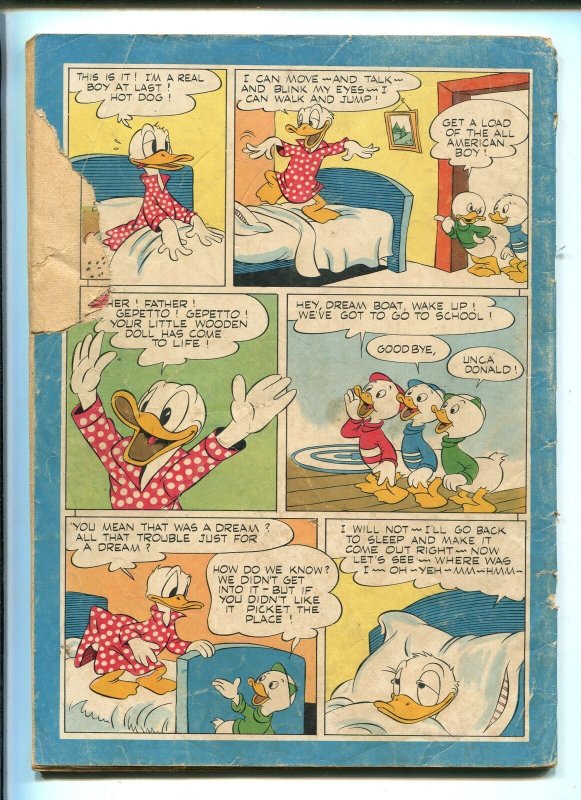 Pinocchio #92 1945-Dell-Walt Disney-Four Color-Donald Duck-Good Minus ...