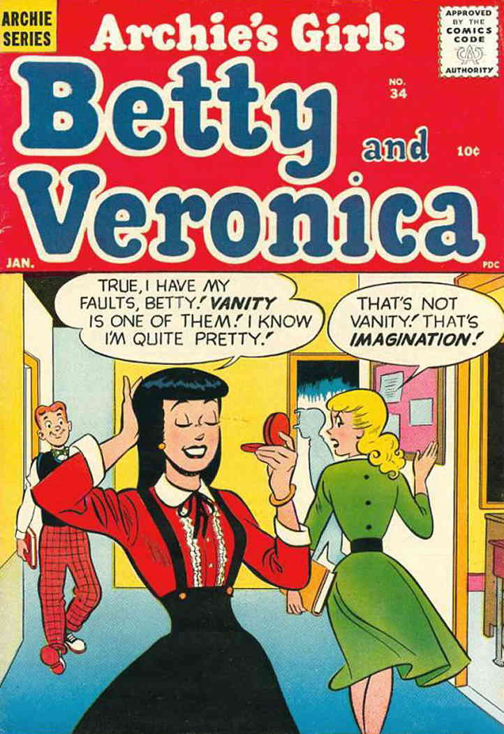Archie's Girls Betty And Veronica #34 FAIR ; Archie | low grade comic ...