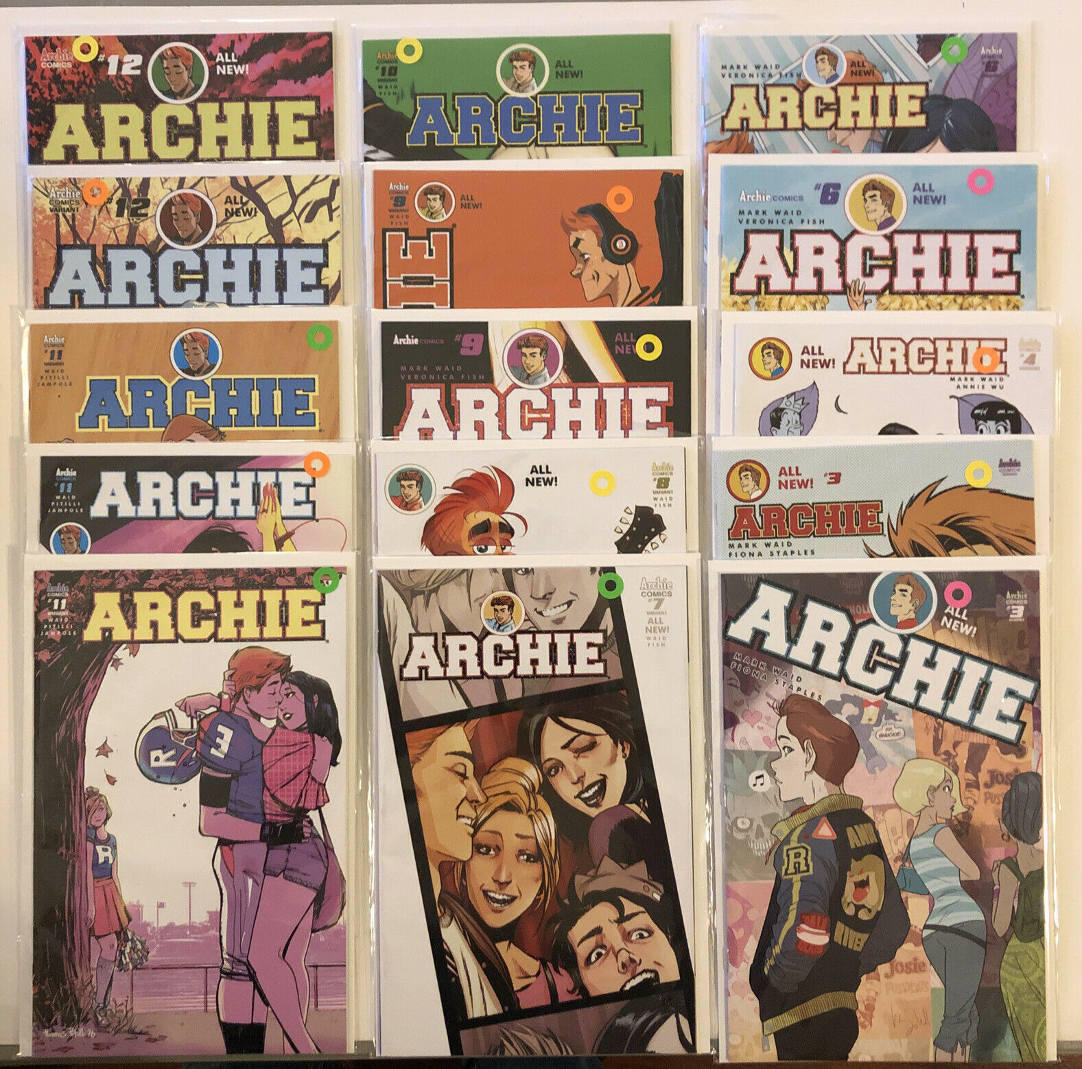 Lot Of 15 Archie Comics Vol 2 (2015) #2-4 6-12 + 6 Variants, Betty ...